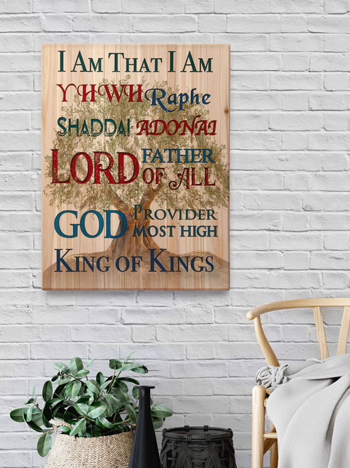 Rustic Names of God Wall Art – Jews for Jesus Store